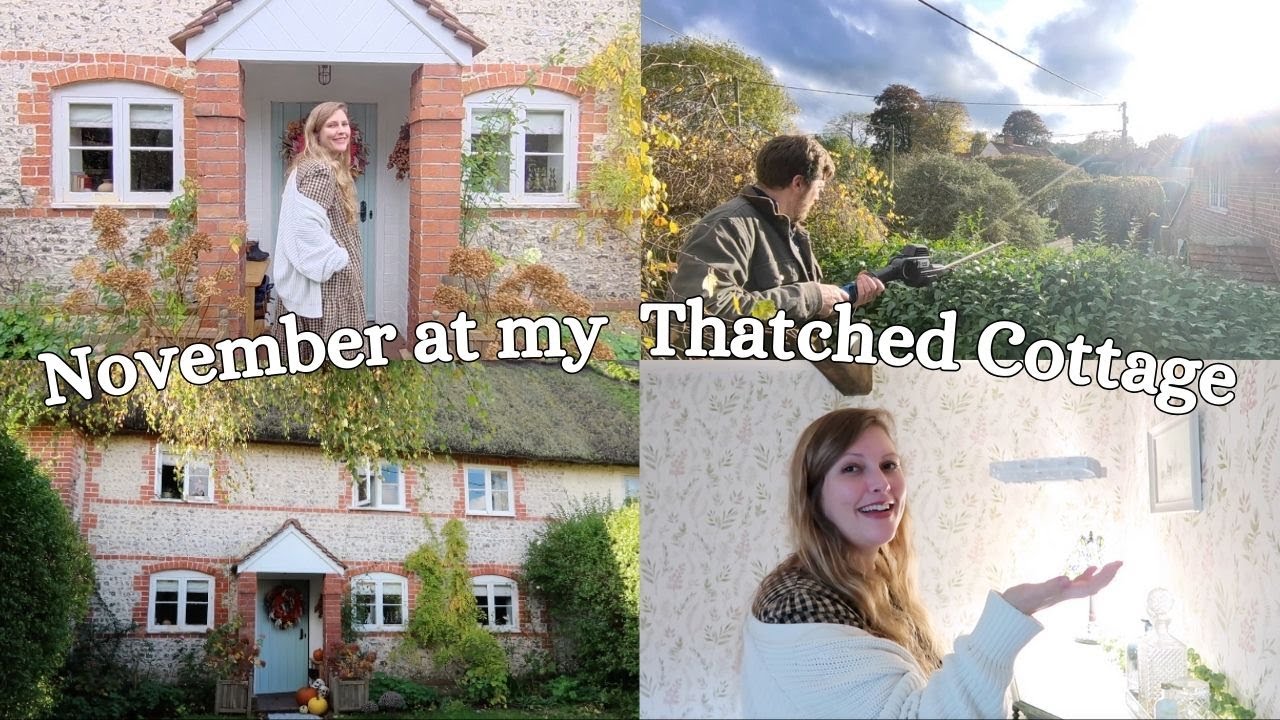 A Cozy November Day at my old Thatched Cottage 🍂 - YouTube