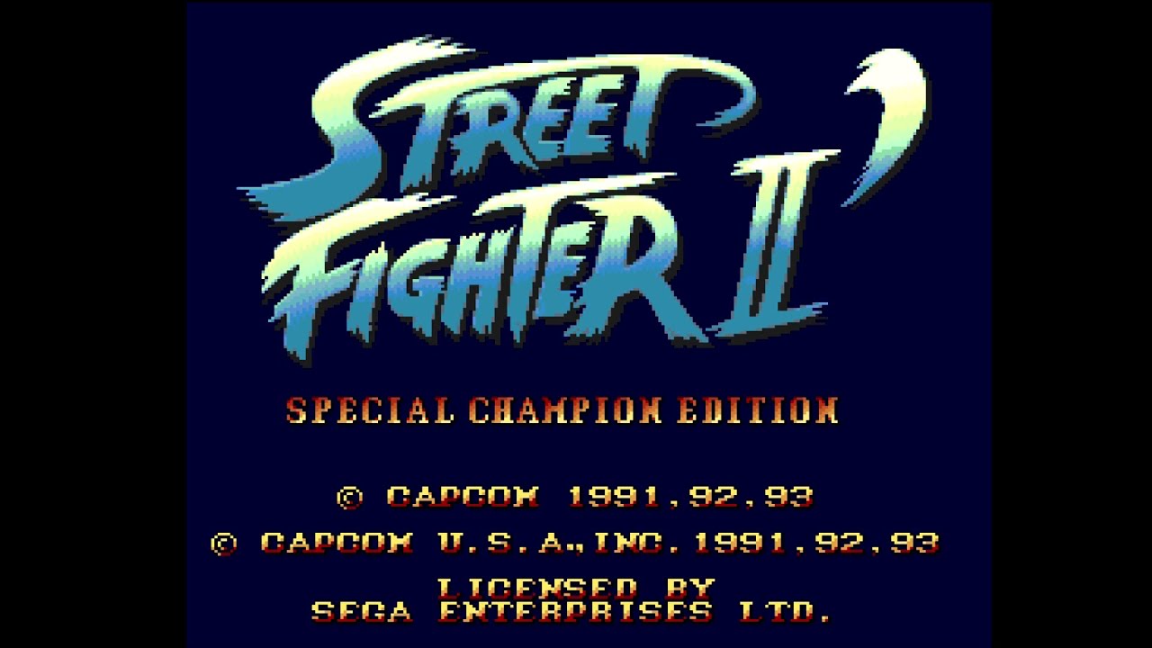 Sega Genesis - Street Fighter II - Special Champion Edition - YouTube
