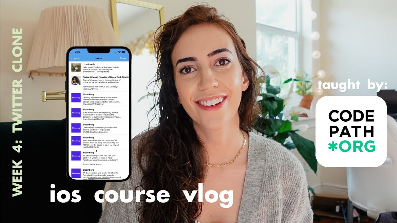 📲 ios course vlog (week 4) | code a twitter clone with me and CodePath - YouTube
