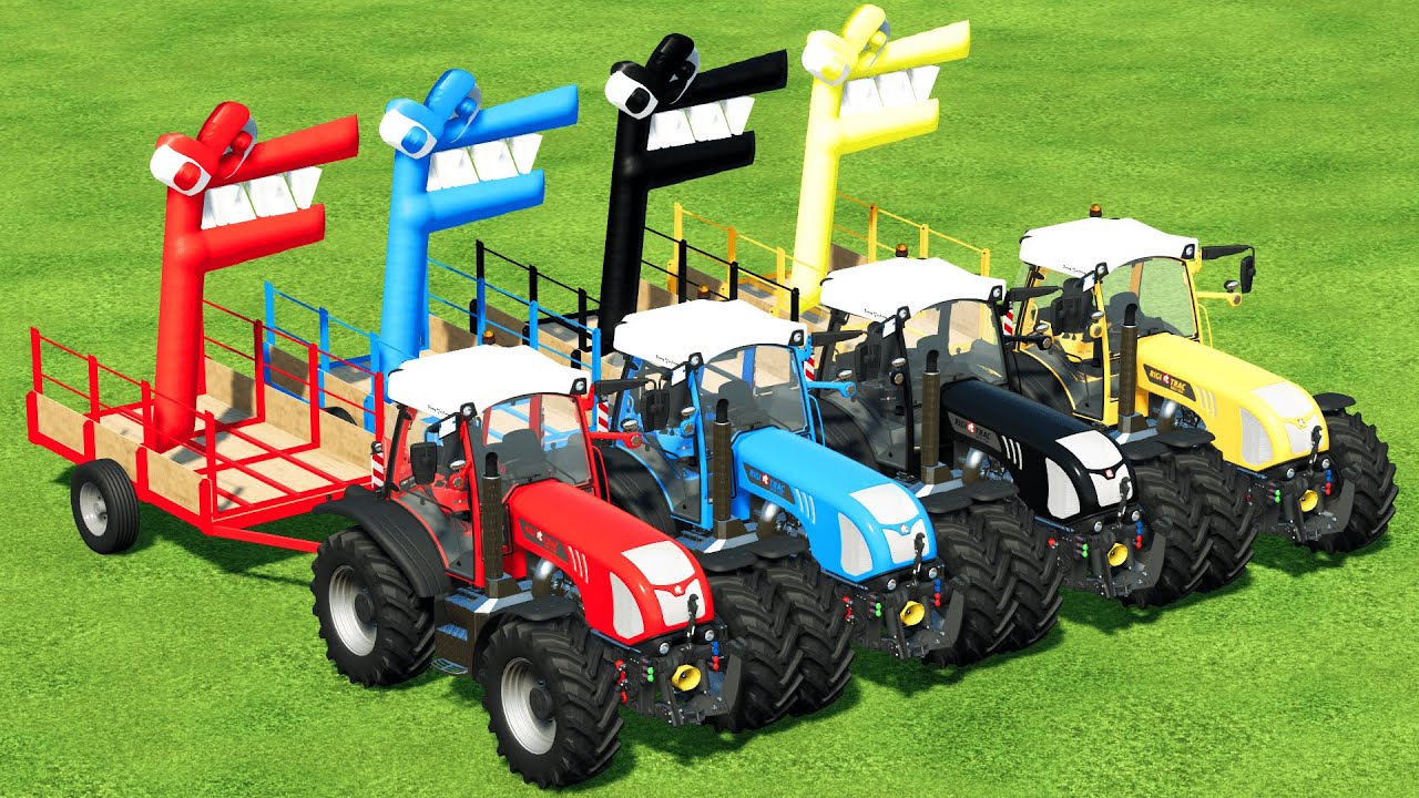 TRANSPORT ALPHABET LORE WITH RIGITRAC TRACTORS TO THE GARAGE - Farming ...