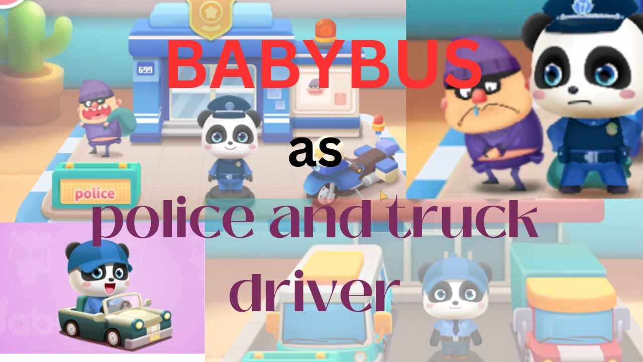 babybus police officer and truck driver - YouTube
