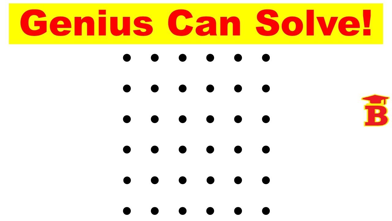 Connecting 36 Dots / Genius Can Solve - YouTube