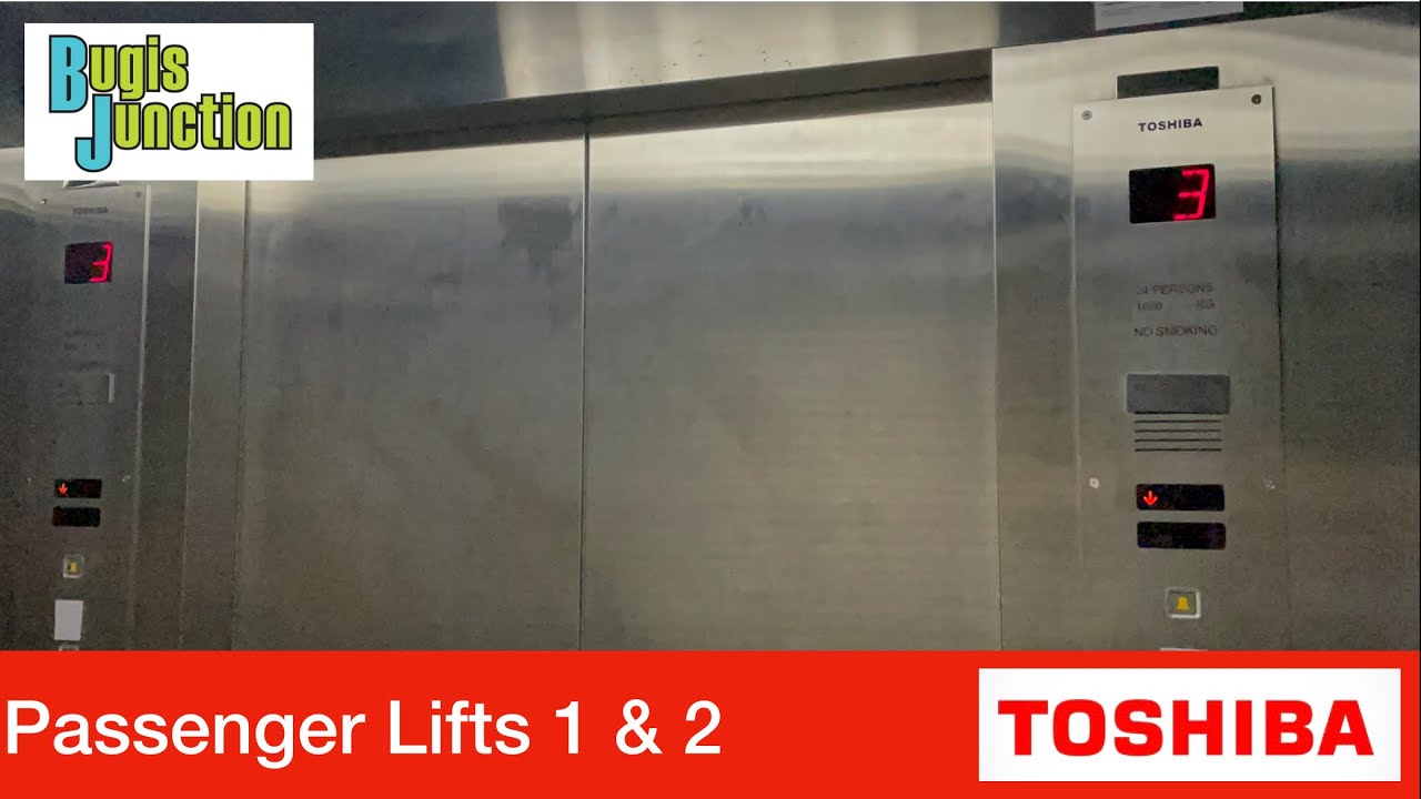 Bugis Junction || Toshiba Elevator (Passenger Lifts 1 & 2) - YouTube