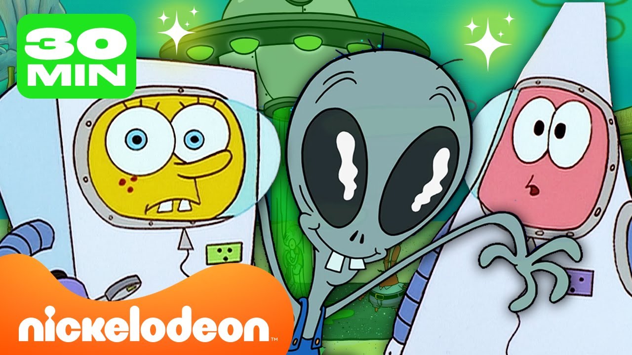 Spongebob | Semua Alien dan UFO Yang Pernah Terlihat di Bikini Bottom 👽 ...