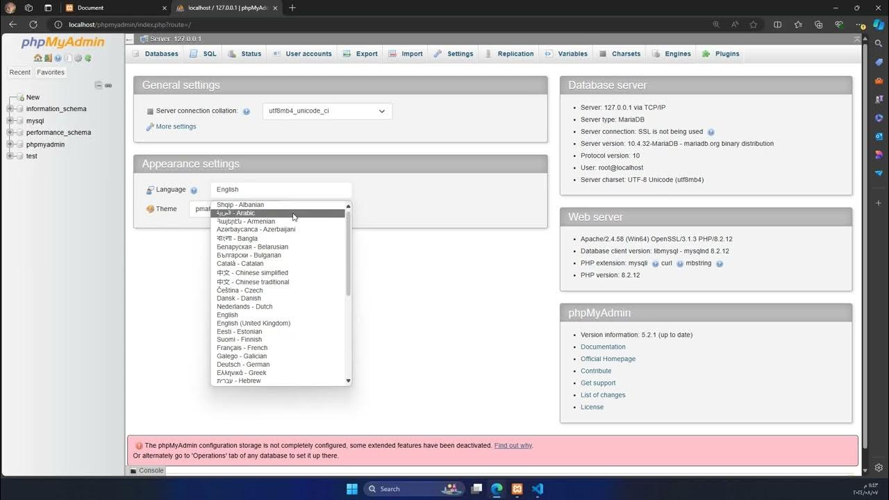php 21 mysql 1 create database - YouTube