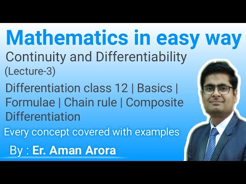 Differentiation class 12 | Differentiation formulae | Chain Rule ...
