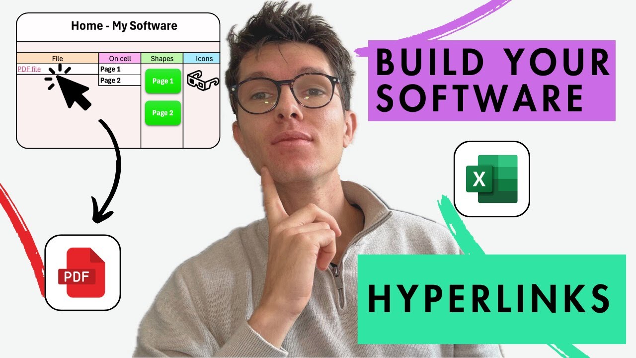 Hyperlinks & Background Magic: Craft Your Own Excel Interface - YouTube