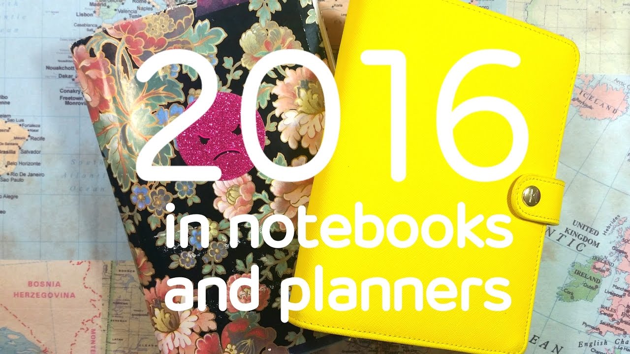 2016 in notebooks and planners - YouTube