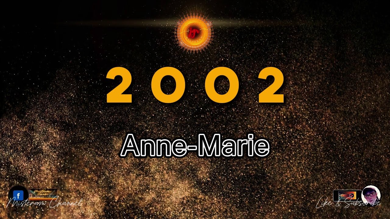 Anne-Marie - 2002 (KARAOKE VESION) - YouTube