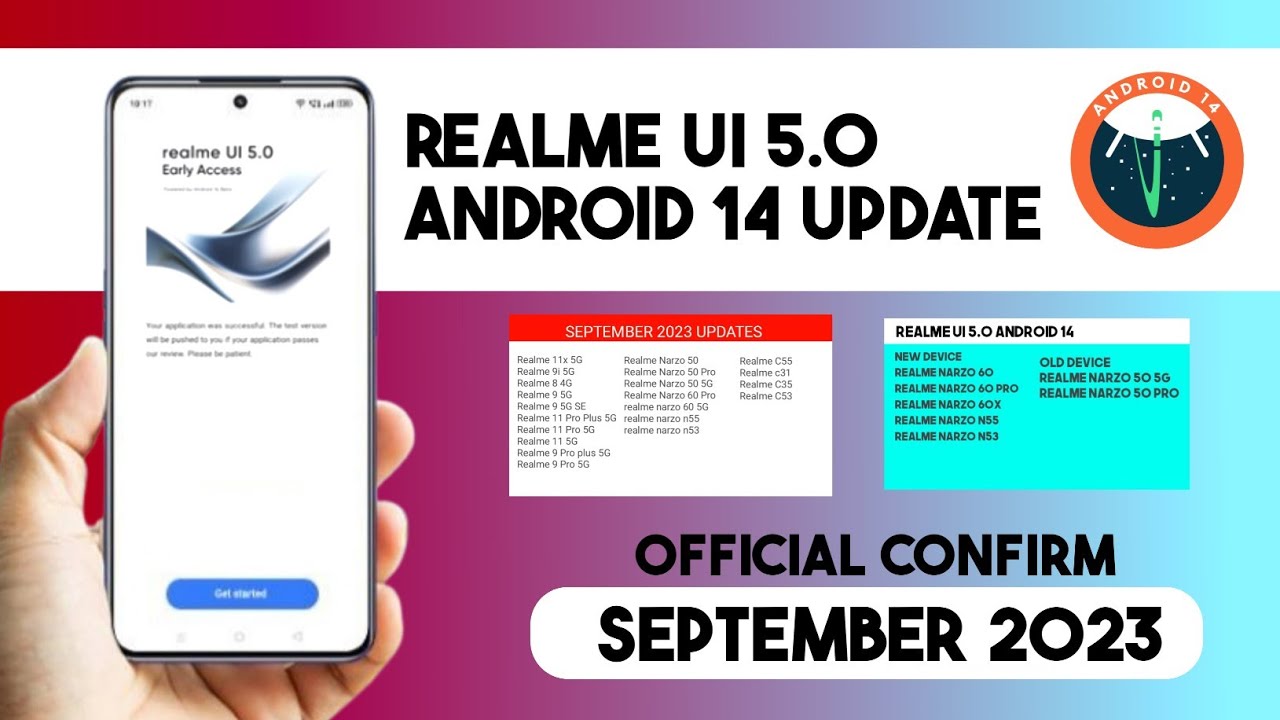 Realme UI 5.0 Android 14 Update Confirm - New Update Realme device ...