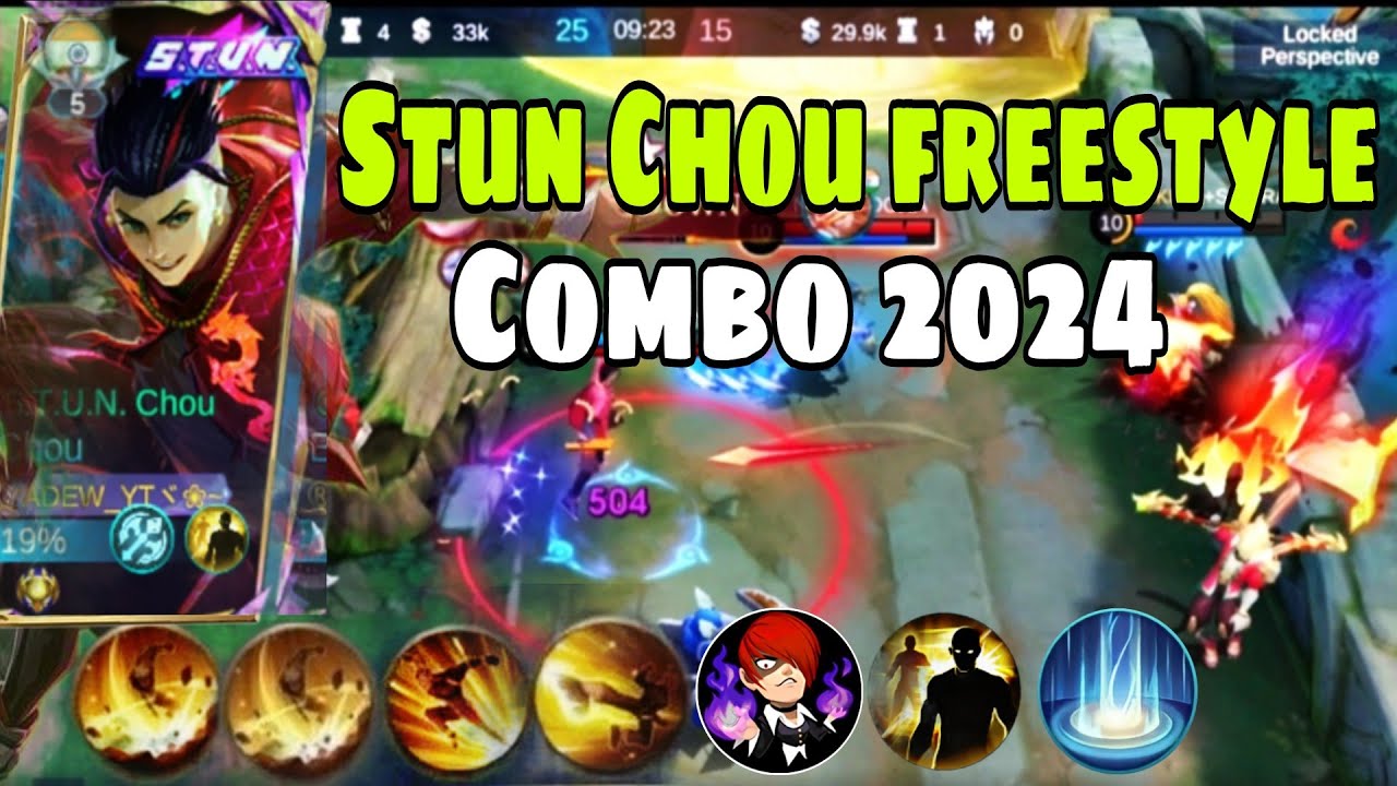 STUN CHOU SOLO RANK FULL GAMEPLAY!!| FREESTYLE & COMBO MONTAGE MLBB ...