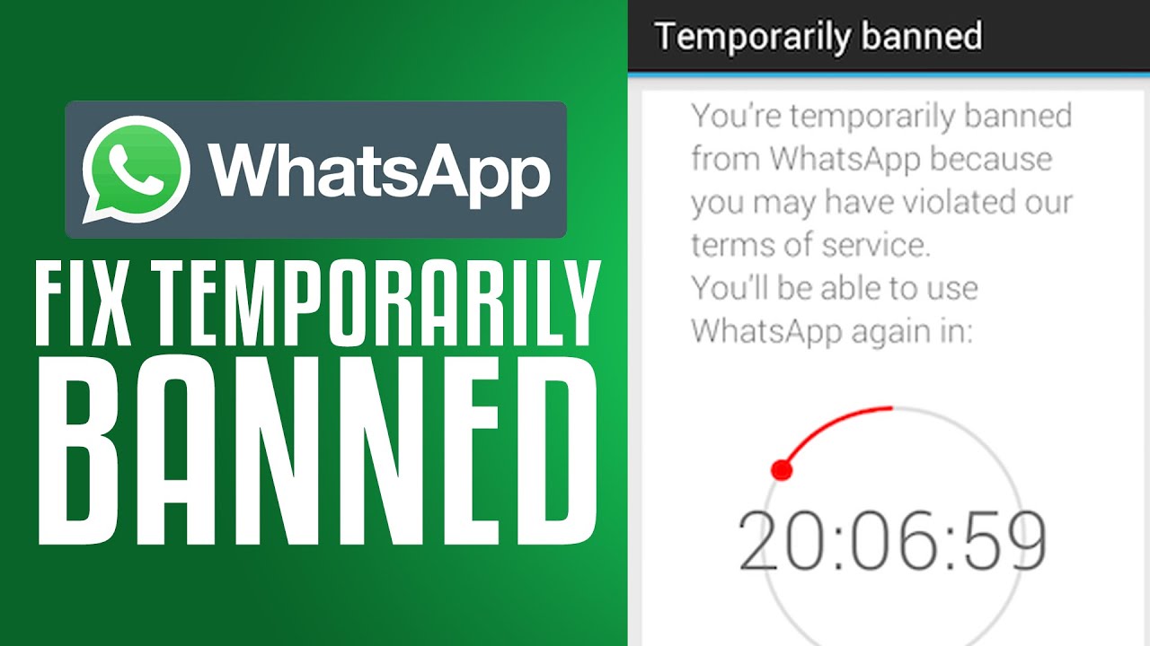 How To Fix Temporarily Banned On WhatsApp (100% WORKING) - YouTube