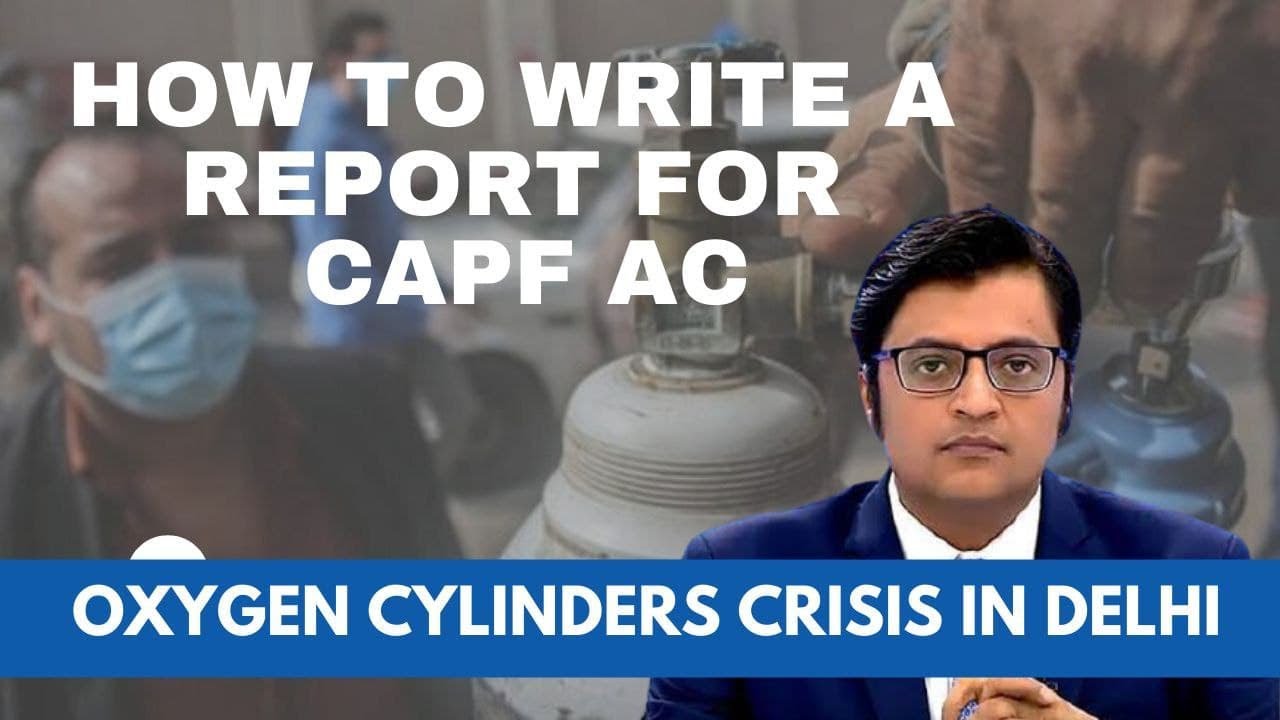 Report Writing For CAPF AC 2022 | With Example - YouTube