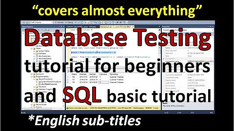 Database Testing Tutorials for beginners - YouTube
