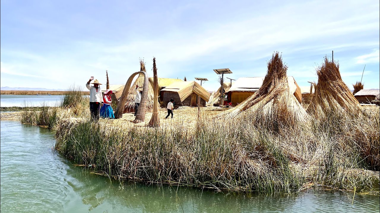 Floating Villages, Lake Titicaca, Peru - YouTube
