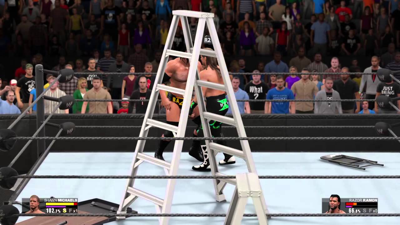 WWE 2K15 - PS4 [WWF remake] Shawn Michaels "97 In Your house attire" vs ...