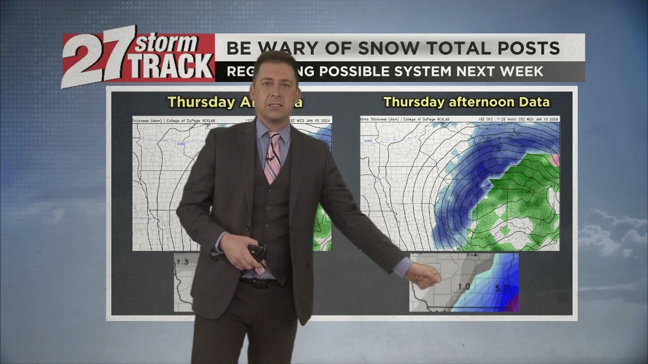 Friday Jan 4 night forecast: Flurries in forecast for Friday - YouTube