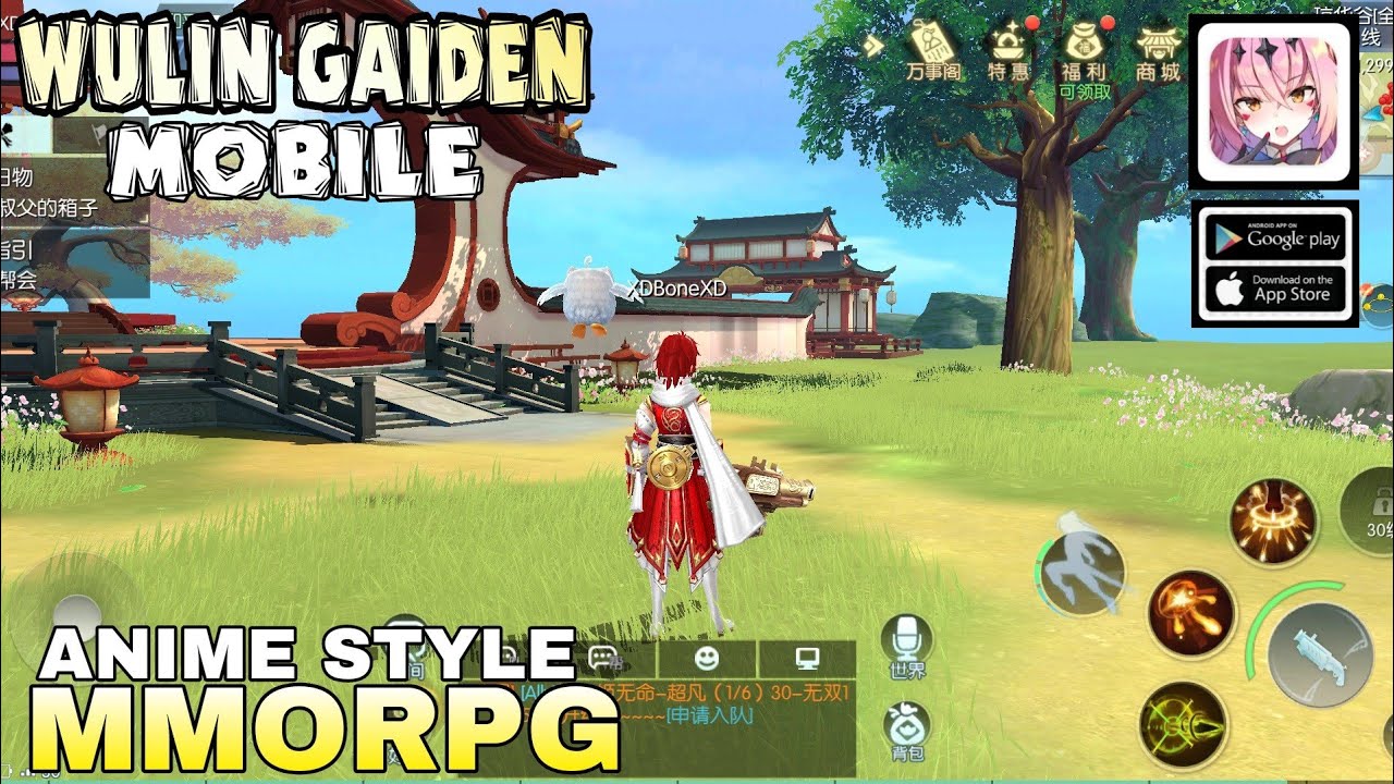 Wulin Gaiden Mobile Gameplay Anime Style MMORPG For Android/ios 2023 ...