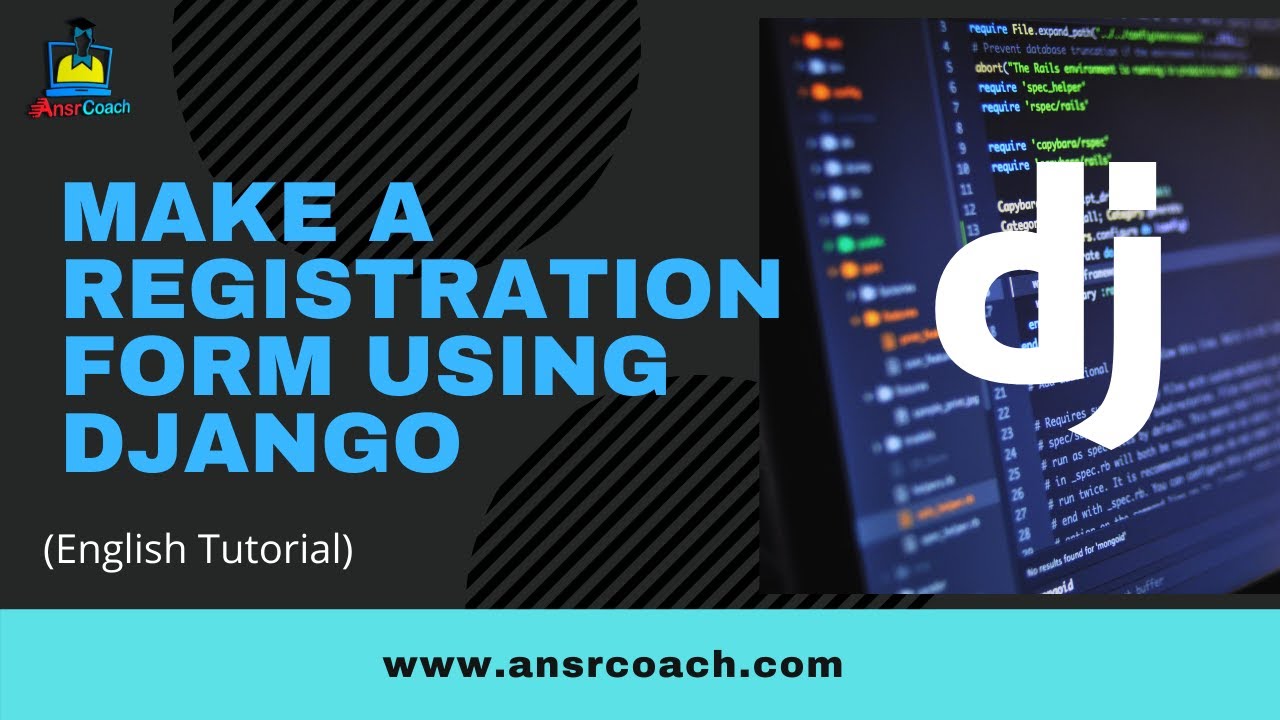 24 Make a Registration form using Django - YouTube
