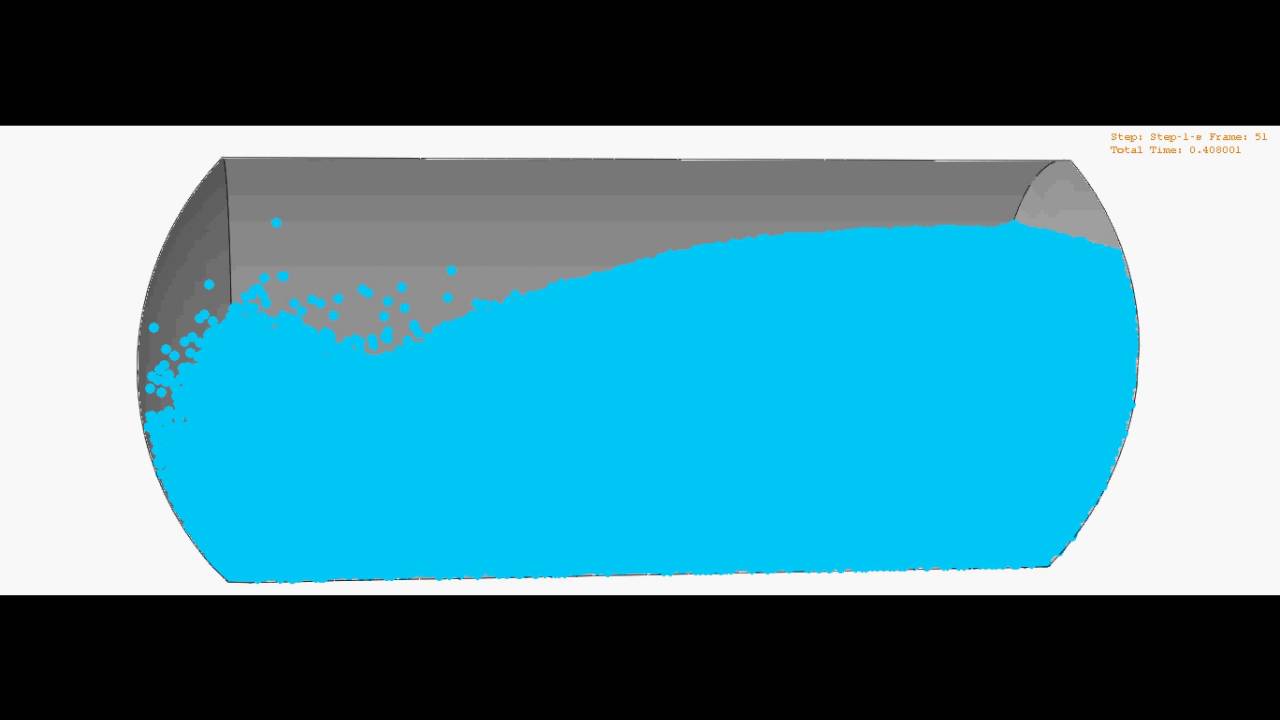 Tank Sloshing Simulation--Result of Tank Deceleration - YouTube