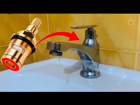 How to Fix Water Leakage Tap | Repair Sink Bathroom Tap - Water leak even close the faucet handle