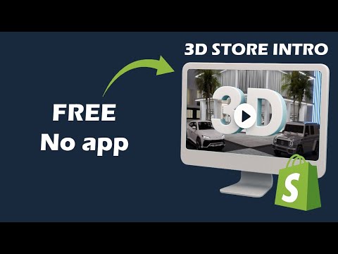 How to Add 3D Intro Video in Shopify | No app