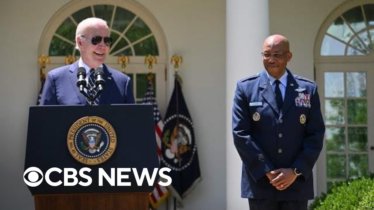 Biden announces pick for next Joint Chiefs of Staff chairman | full ...