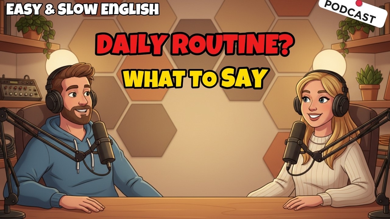 Talk About Your Daily Routine - Easy Podcast Conversation | # ...