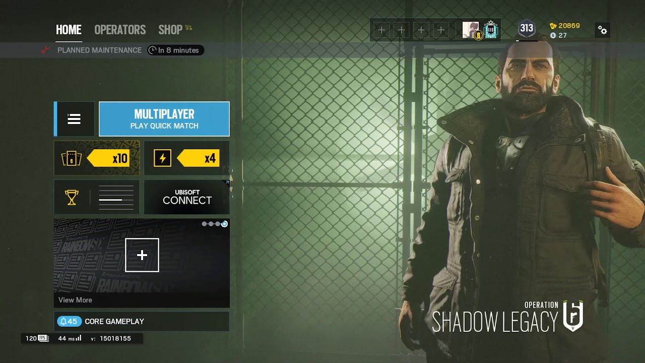 12 Minutes of Operation Shadow Legacy Menu Screen - YouTube
