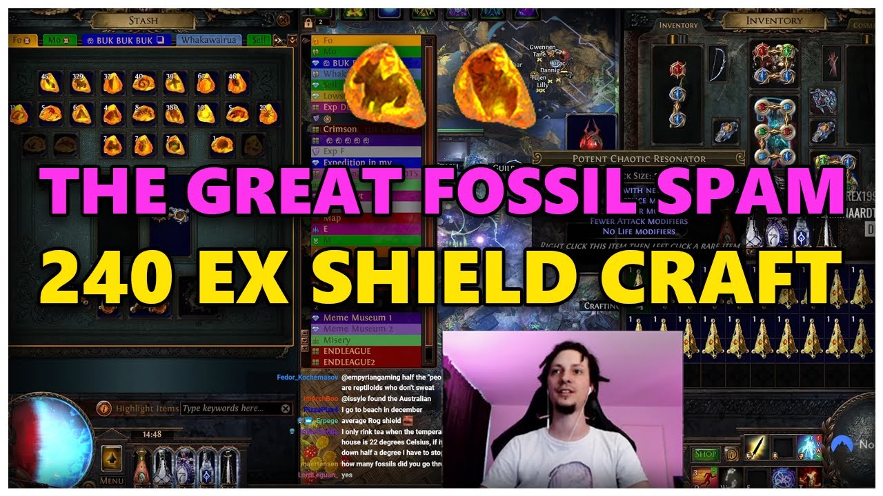 [PoE] Crafting +1 power charge int stacker shield - Stream Highlights ...