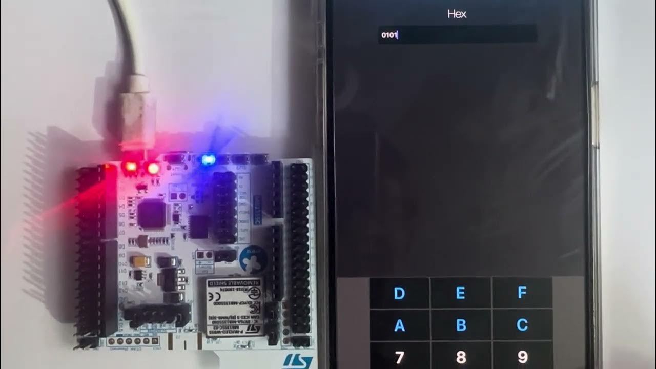 Multiple LED control using BLE on STM32WB55 - YouTube