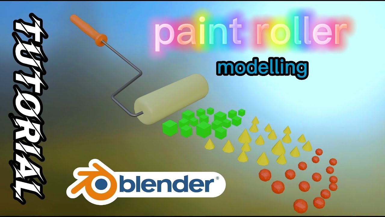 Blender Painter Roller modelling - YouTube