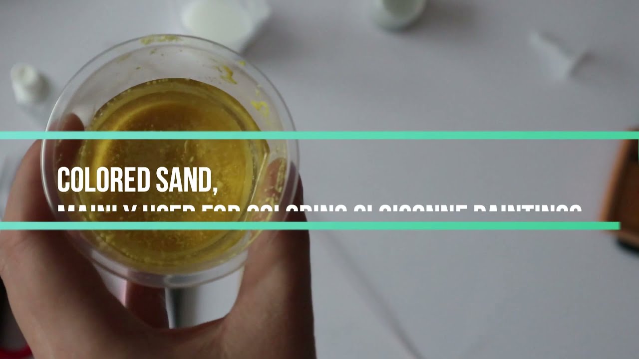 How to make glue to hold sand - YouTube