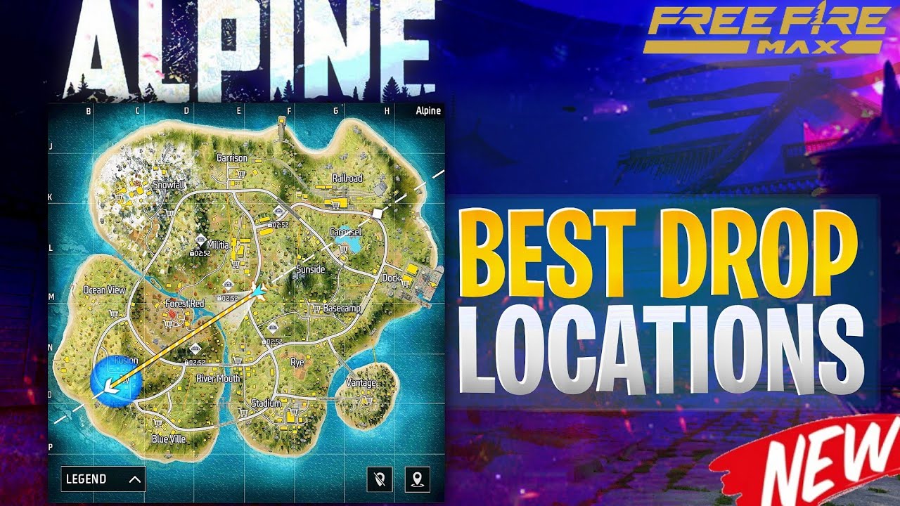 Alpine Map In Esports | Analysis of Alpine Map Free Fire Max 🔴 Drop ...