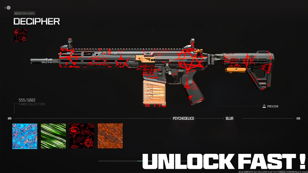 How To UNLOCK 4 SECRET REDACTED Camos FAST & EASY! (Warzone Rewards ...