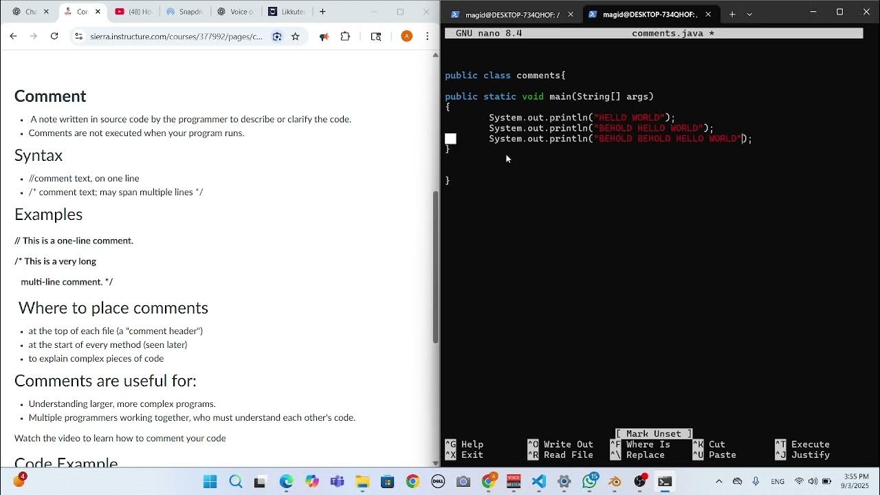 Java Programming - How to make comments in Java - YouTube