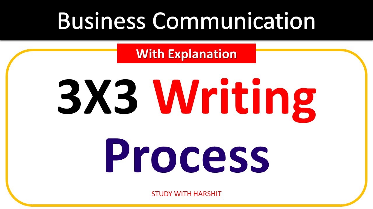 3X3 Writing Process | Process Of Writing In Business Communication ...