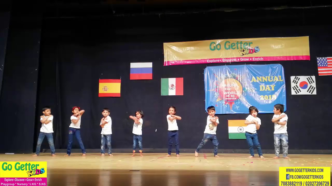 Children of Go Getter Kids dance on "Waving Flag" - YouTube