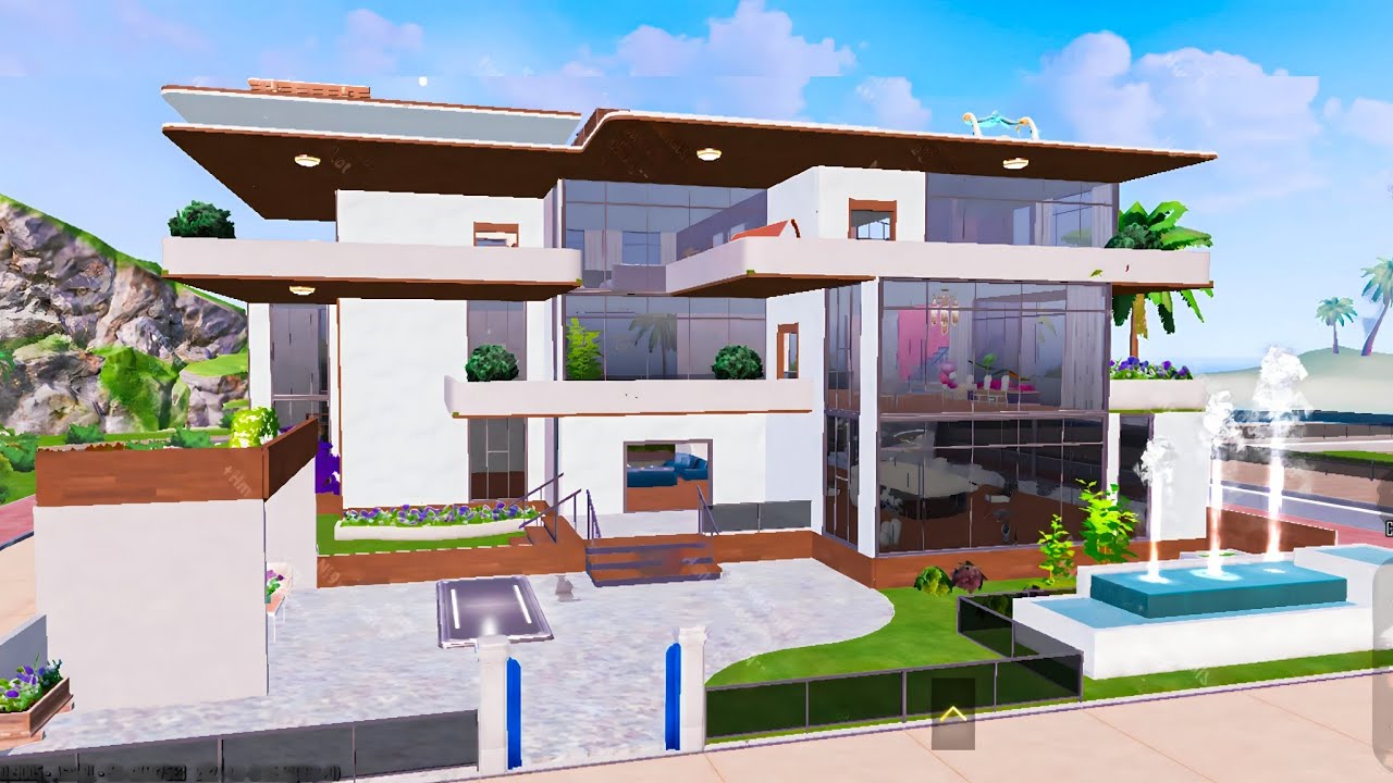 Build The Perfect PUBG House Design For [ Level 25 Luxury Swimming Pool ...