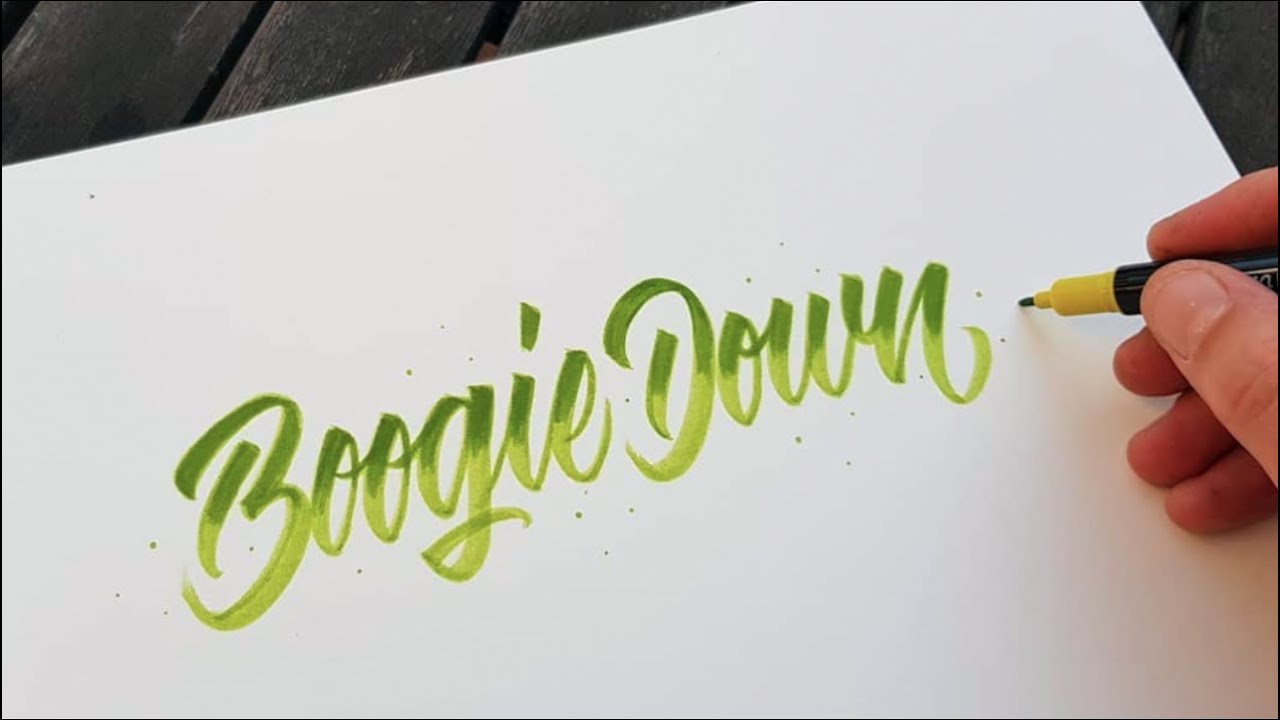 Best Brush Pen Calligraphy Compilation (Satisfying Modern Calligraphy ...