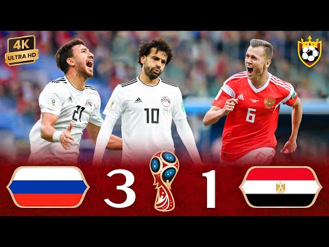 Russia destroys Egypt and expels Mohamed Salah from the World Cup 🔥💥🌟 ❯ Egypt (1-3) Russia ● 4K 🎬