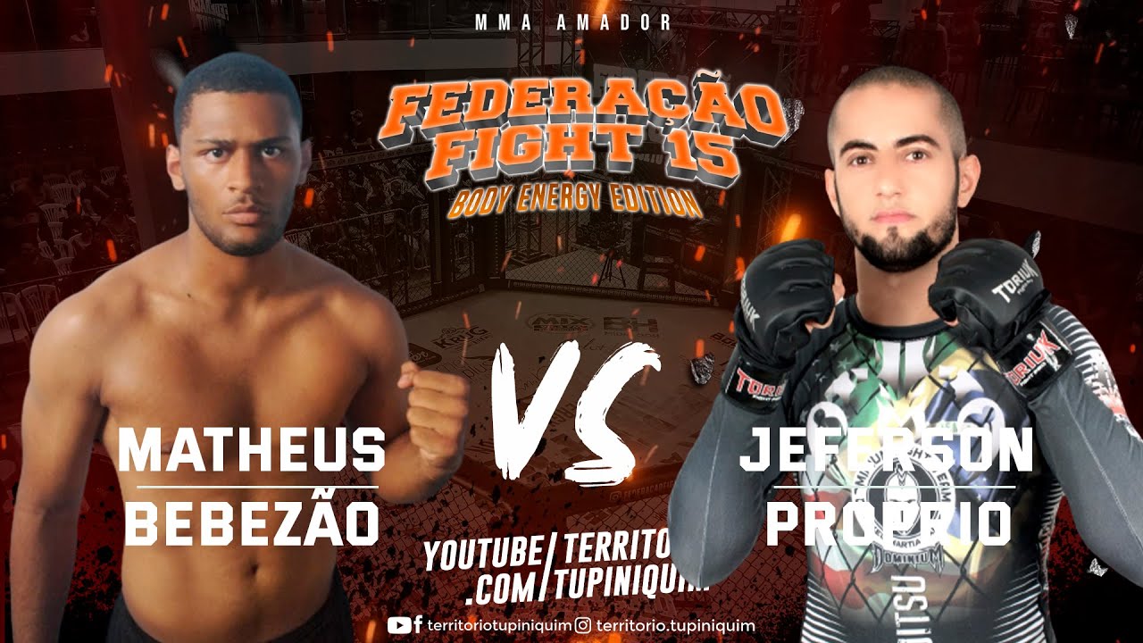 Bebezão vs Próprio - Federação Fight 15 Body Energy Edition - YouTube