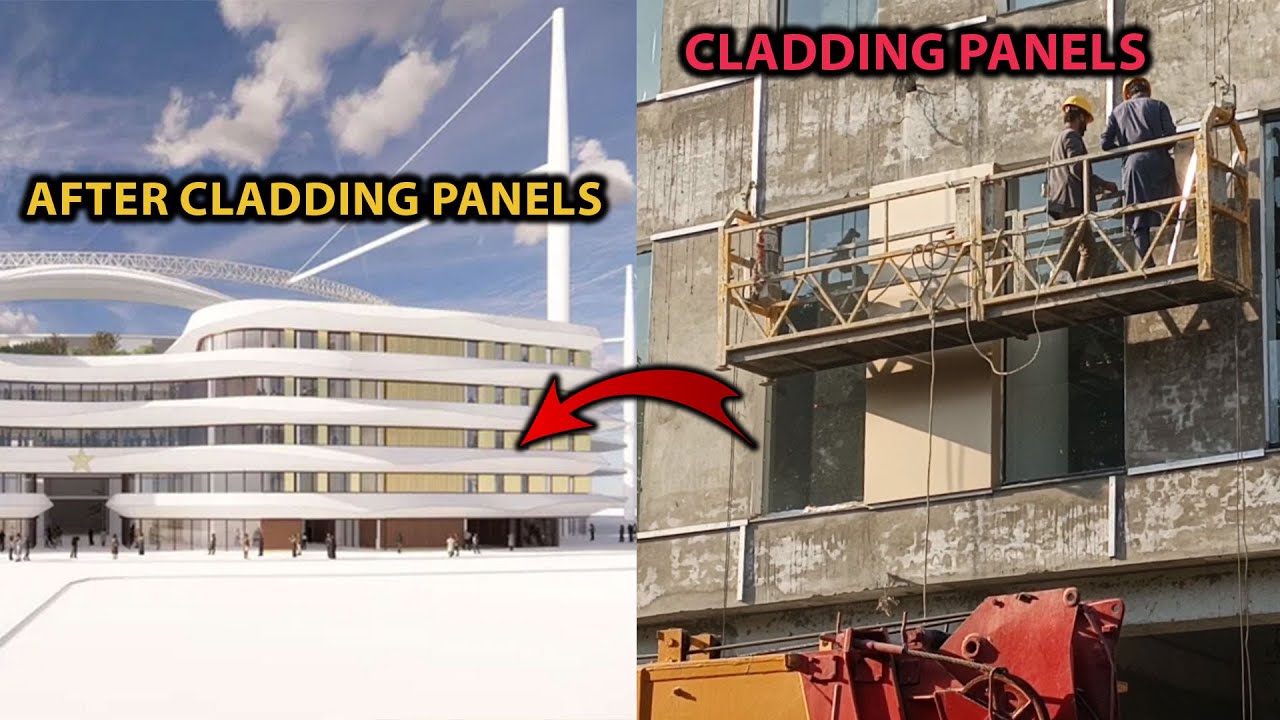 Cladding Panels Installation for PCB Building | Gaddafi Stadium Latest ...