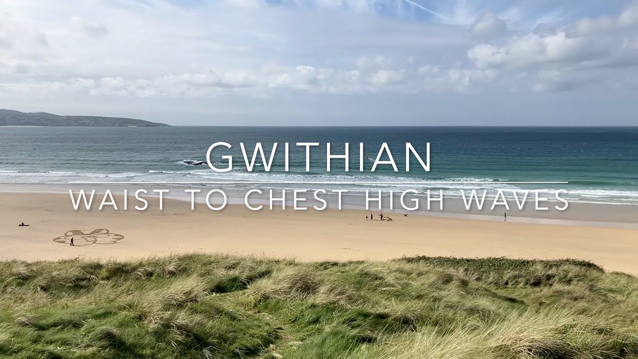 Fun waves Gwithian Windsurfing Cornwall - YouTube