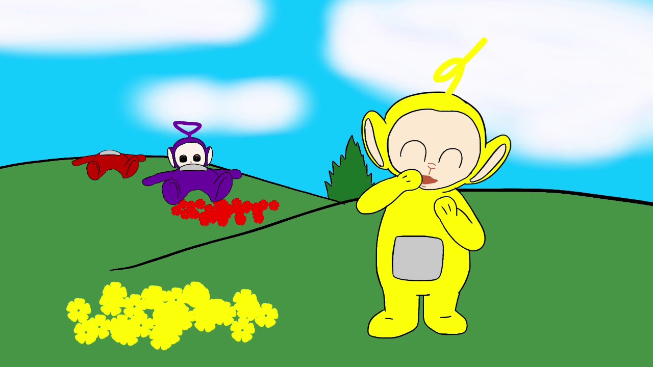 Teletubbies all the tubby Fall over - YouTube