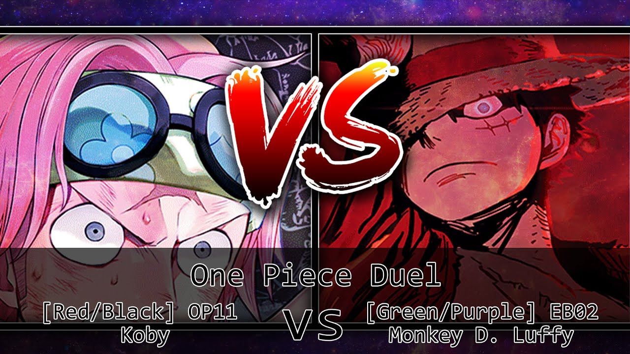 One Piece Card Game Duel #162 - [Red/Black] OP11 Koby vs [Green/Purple ...