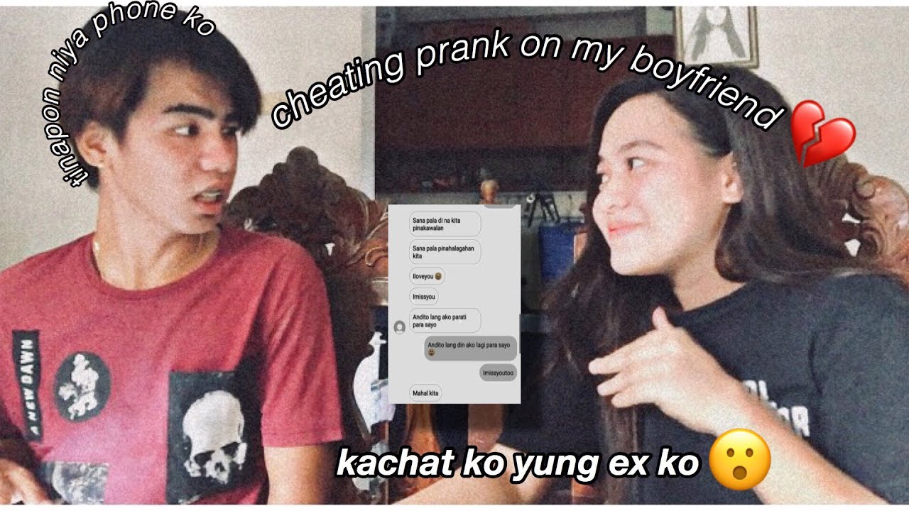 CHEATING PRANK ON MY BOYFRIEND! (basag phone ko) | Jam Cheng - YouTube