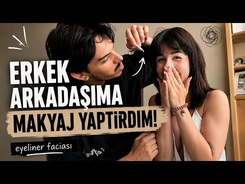 Erkek Arkadaşıma Makyaj Yaptırdım (Hayatımın En Kötü Makyajı / Krize Girdik! 😭)