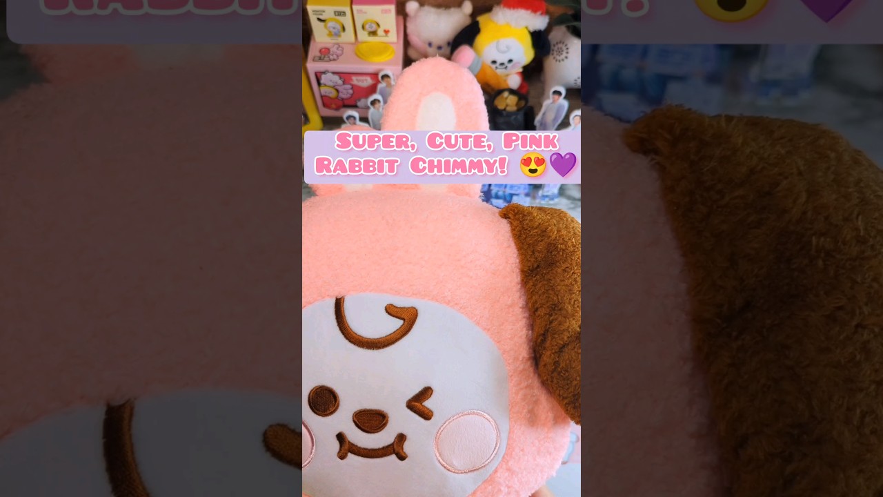 Cute, BT21 , Pink, Rabbit Chimmy!! 😍 #bts #bt21 #shorts - YouTube