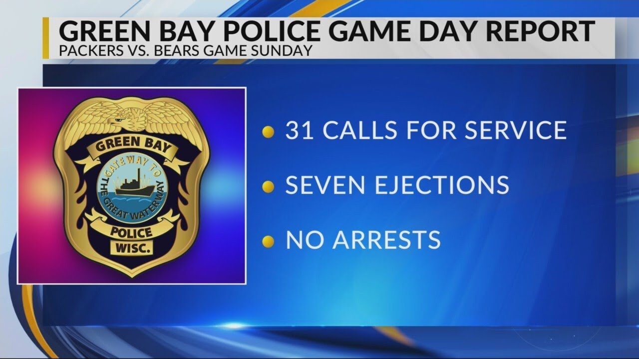 GBPD Packers Bears Game Day Report - YouTube